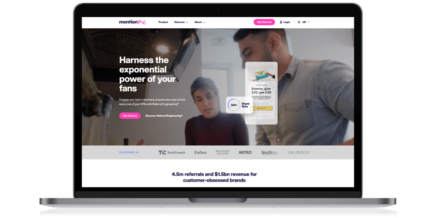 Mention Me Boosts Visitor Engagement By 40% Thanks To SpotDev's Web Development Services